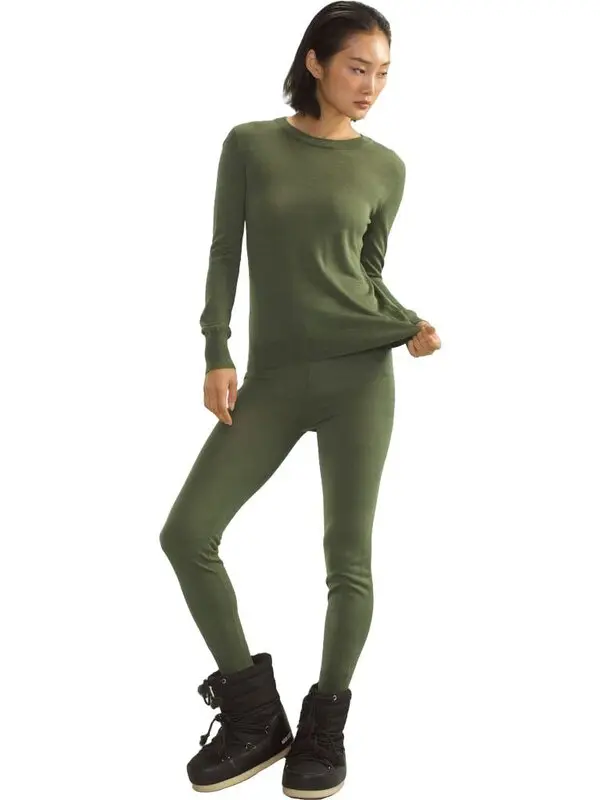 Cynthia Rowley Knit Jogger - Dark Green