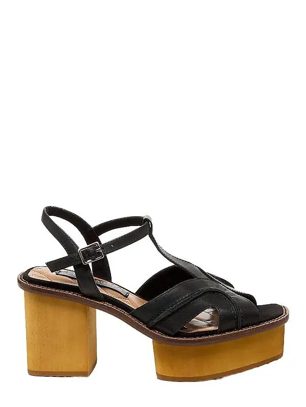 KELSI DAGGER BROOKLYN Genie Platform Sandals - Black