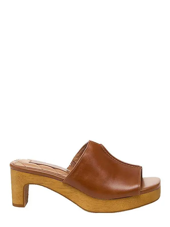 KELSI DAGGER BROOKLYN Ryan Wood-bottom Platform Heels - Brown