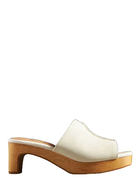 KELSI DAGGER BROOKLYN Ryan Wood-bottom Platform Heels - White