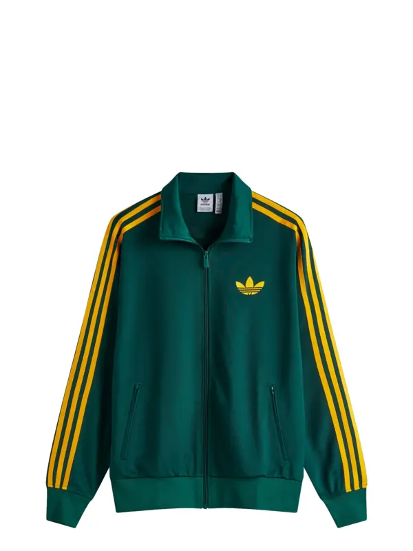 Adidas Firebird Loose Track Top - Collegiate Green/crew Yellow