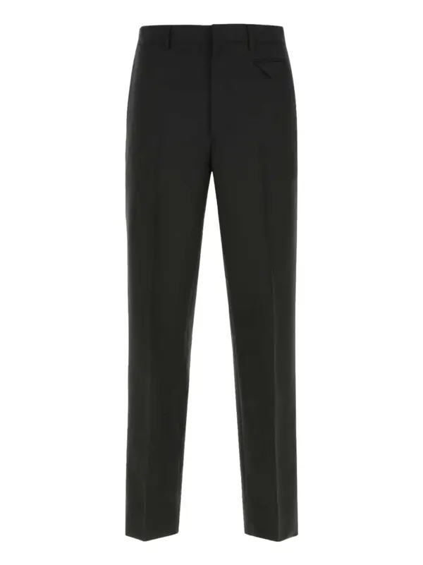 Prada Triangle-logo Trousers - Black