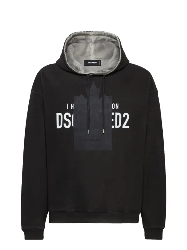 Dsquared2 Logo-print Hoodie - Black
