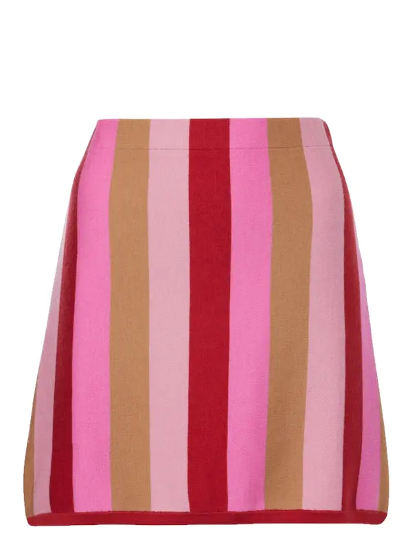 Rixo Liesel Wool-blend Miniskirt - Pink
