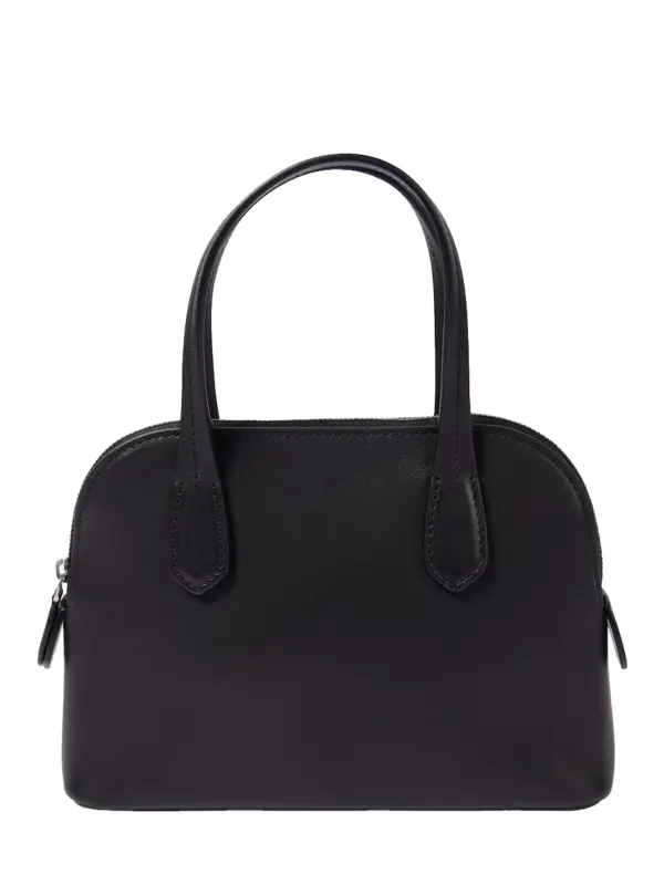 THE ROW Ingrid Leather Tote - Black
