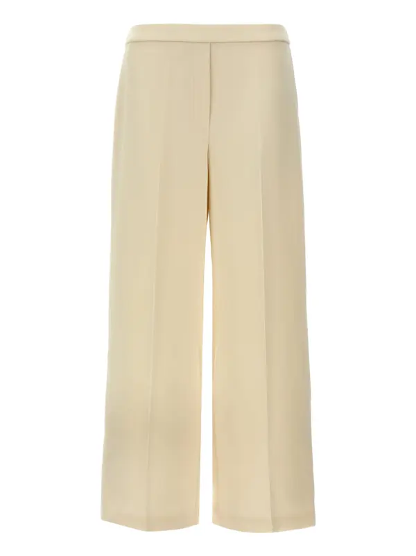 Theory Wide Leg Trousers - White