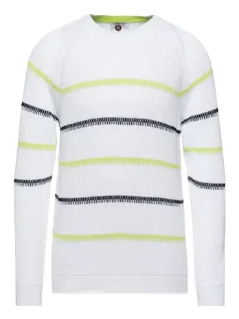 HERITAGE Knitted Cotton Sweater - White