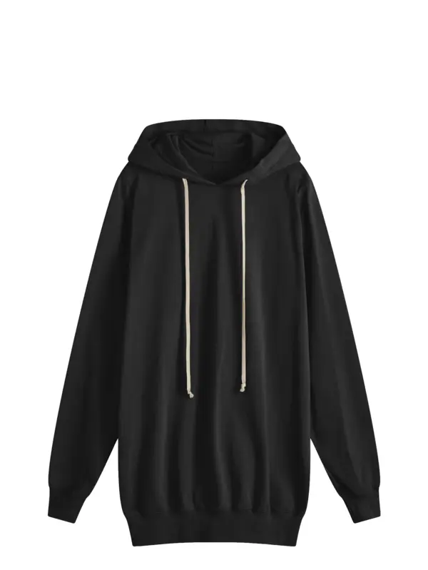 Rick Owens Heavy Jersey Hoodie - Black