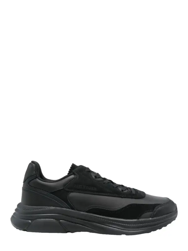 Tommy Hilfiger Logo-debossed Sneakers - Black