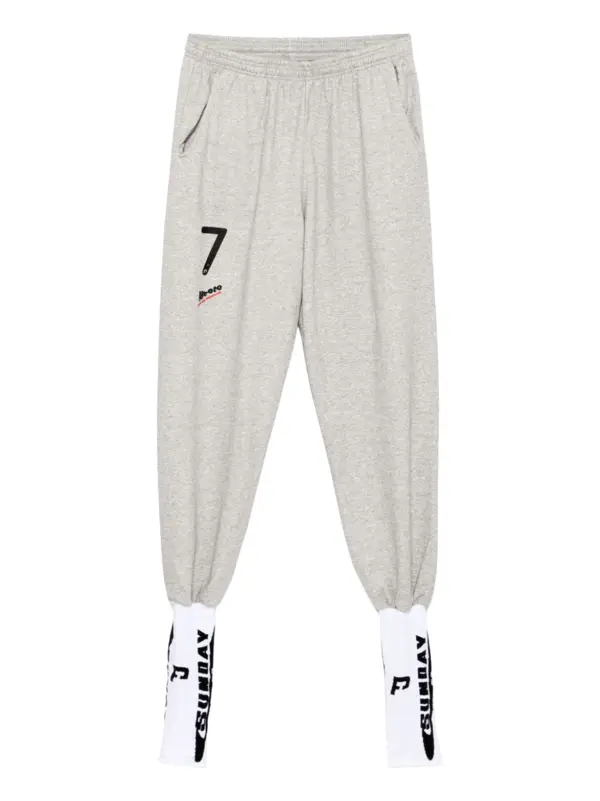 PROTOTYPES Football-sock Track Pants - Grey