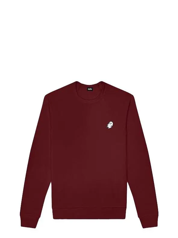 DALIX Fleece Crewneck Sweatshirt - Maroon