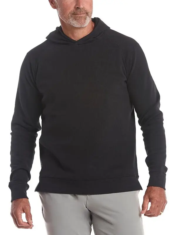PUBLIC REC Waffle-knit Hoodie - Black