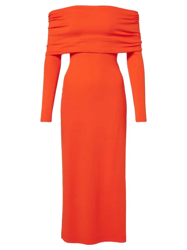 Ralph Lauren Off-shoulder Maxi Dress - Orange