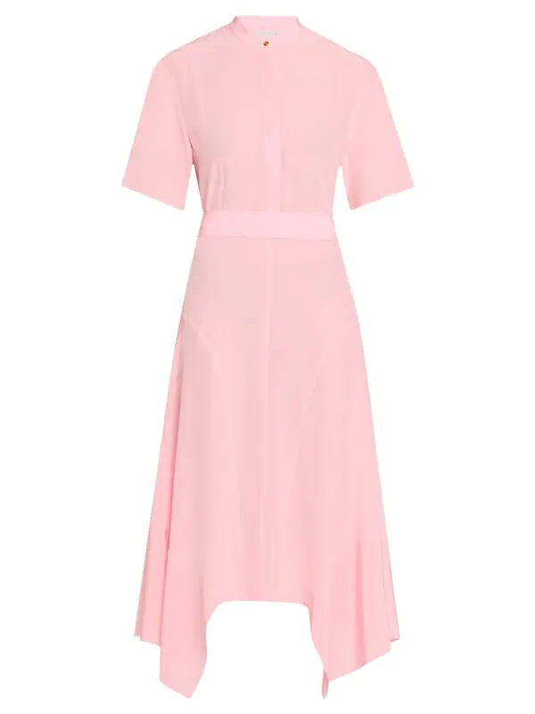 Stella McCartney Silk Crepe De Chine Midi Dress - Blossom