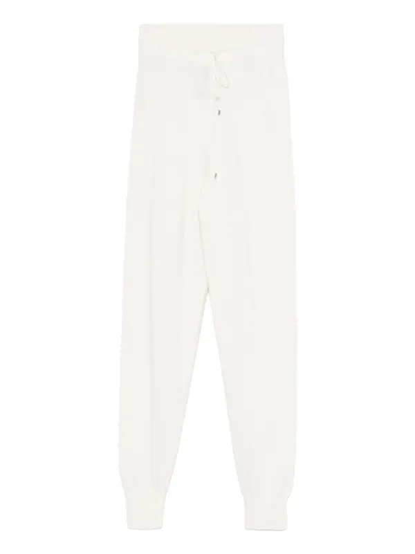 Ermanno Scervino Pointelle-knit Trousers - White