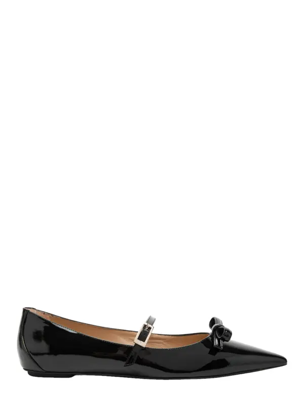 STUART WEITZMAN Felicity Patent Leather Mary Jane Flats - Black