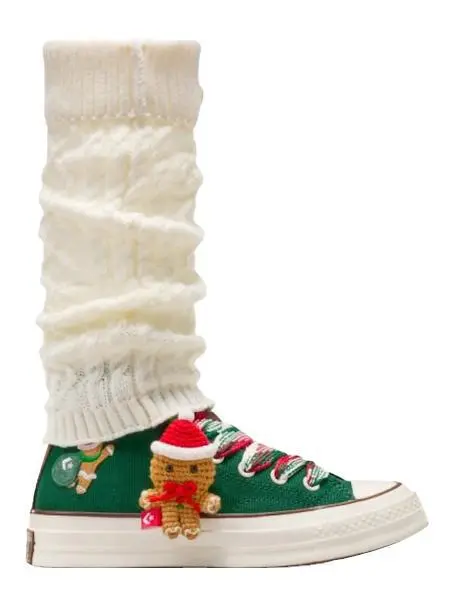 CONVERSE Chuck 70 Hi Xmas Gingerbread & Knit Sock - Midnight Clover/egret/bear Nap