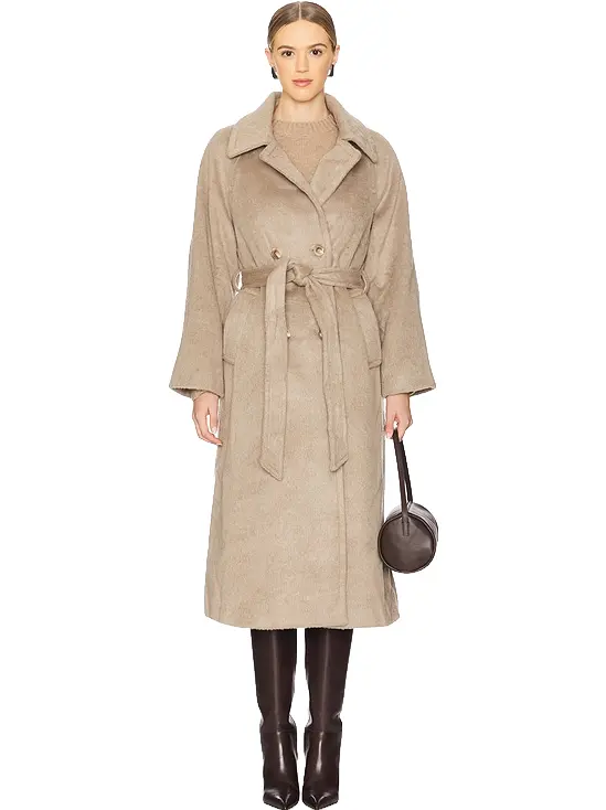 Astr The Label Seeley Coat - Ash Taupe