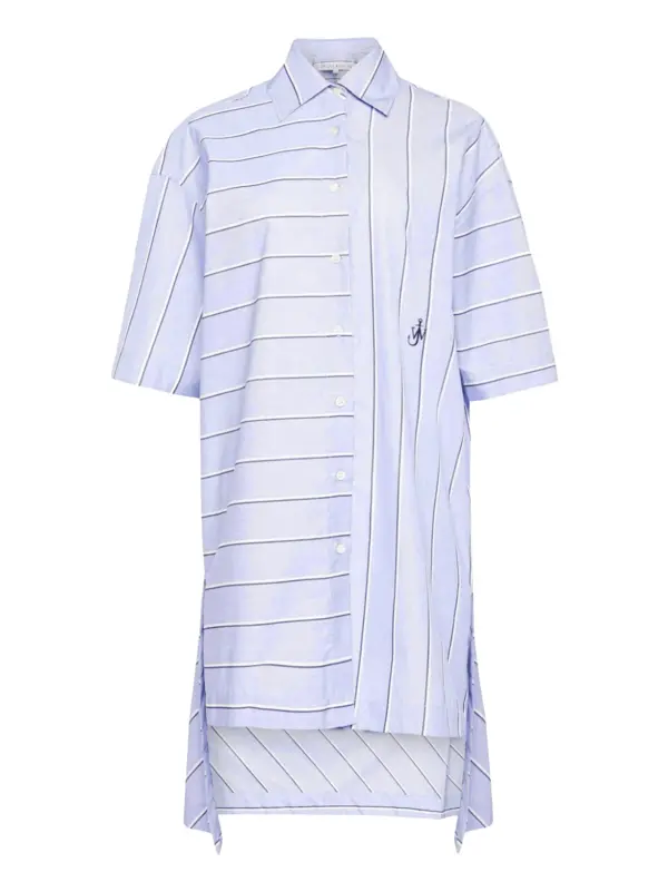 JW Anderson High-low Shirt Dress - Blue