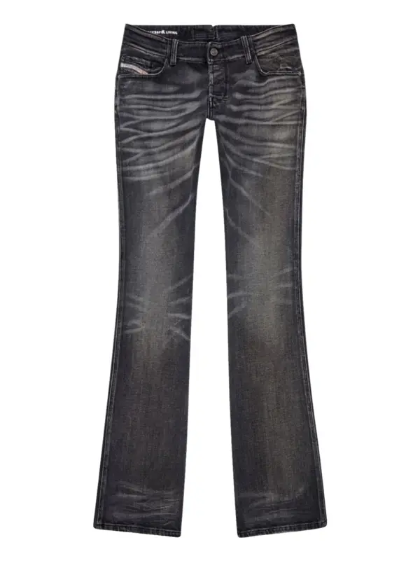 Diesel D-backler-rr Bootcut Jeans - Black