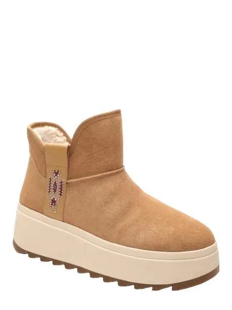 Ash Mask Platform Bootie - Camel