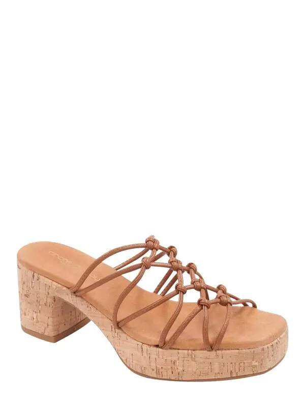 Andre Assous Camryn Platform Slide Sandal - Cuero