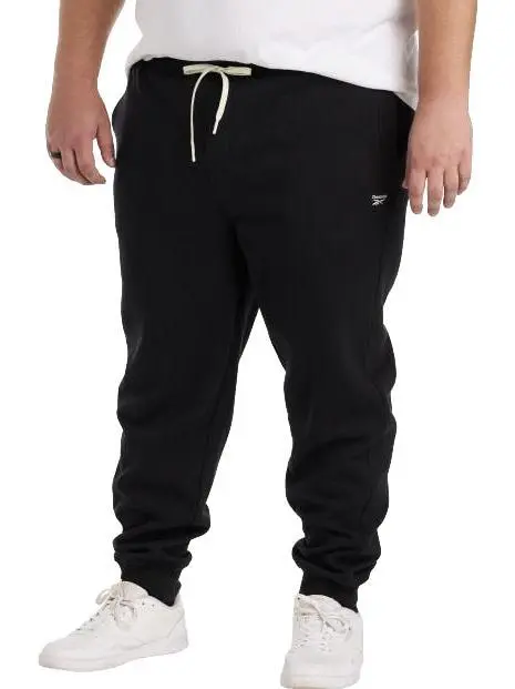 REEBOK Big & Tall Tapered-fit Joggers - Black