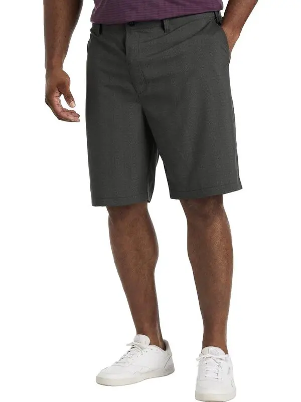 REEBOK Big & Tall Performance Shorts - Black/grey 5