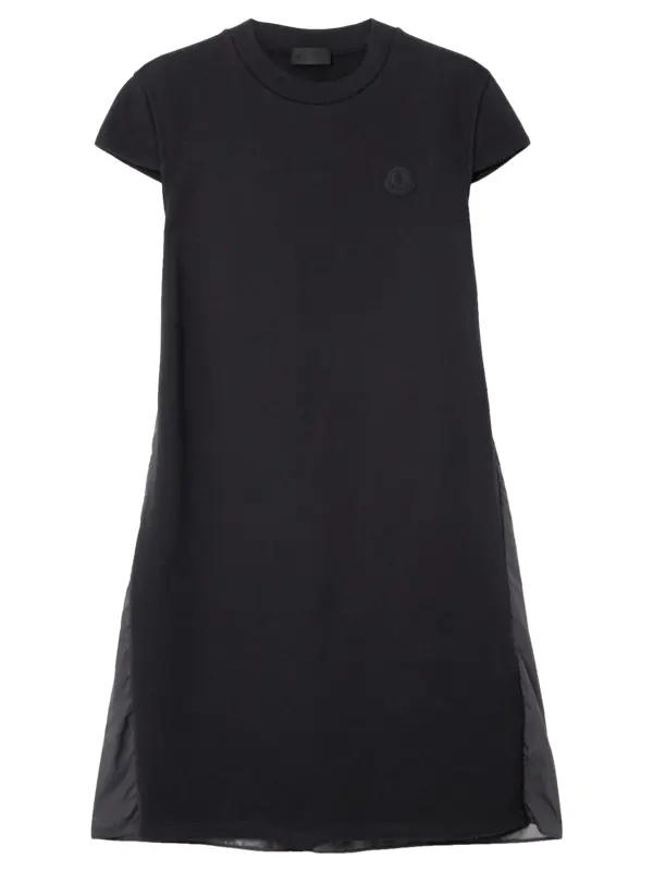 Moncler Appliquéd Mini Dress - Black