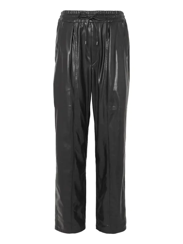MARANT ETOILE Brina Faux Leather Pants - Black