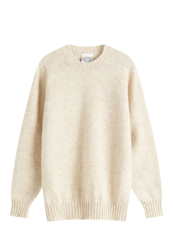 JAMIESON'S OF SHETLAND Crew Neck Jumper - White