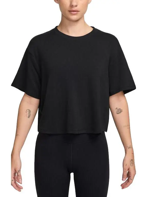 Nike Dri-fit Relaxed Crop Top - 010 Black/clear