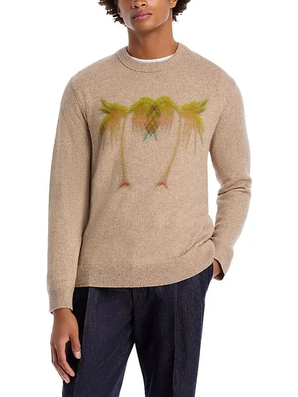 Paul Smith Graphic Merino Wool Sweater - Tan