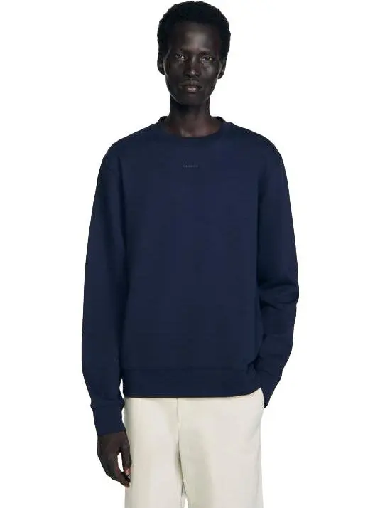 Sandro Logo Sweatshirt - Midnight Blue