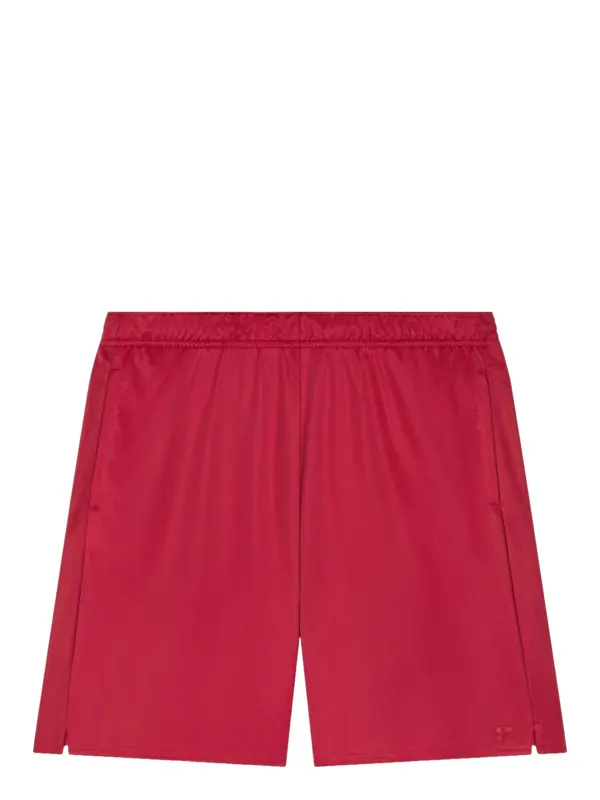 COURREGES Logo-patch Shorts - Red