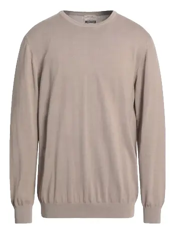 HERITAGE Knitted Cotton Sweater - Beige