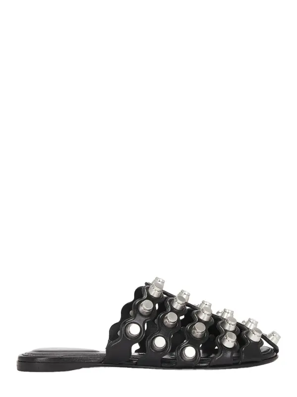 Alexander Wang Rexa Cage Slides - Black