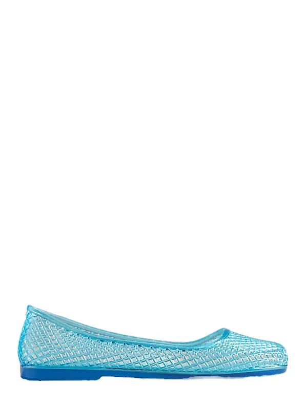 Jeffrey Campbell Day Off Jelly Ballet Flats - Blue