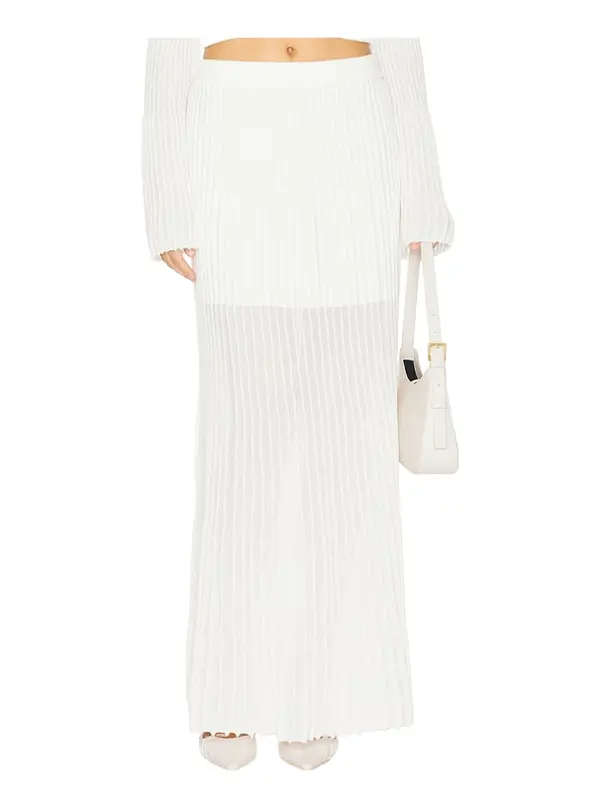 Clea Manning Knit Skirt - Off White