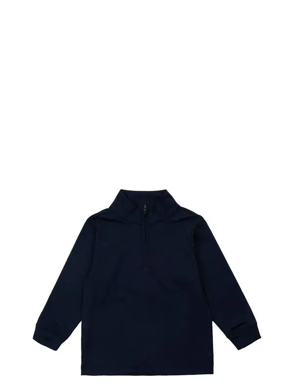 LILA AND HAYES Quarter Zip Pullover - Navy