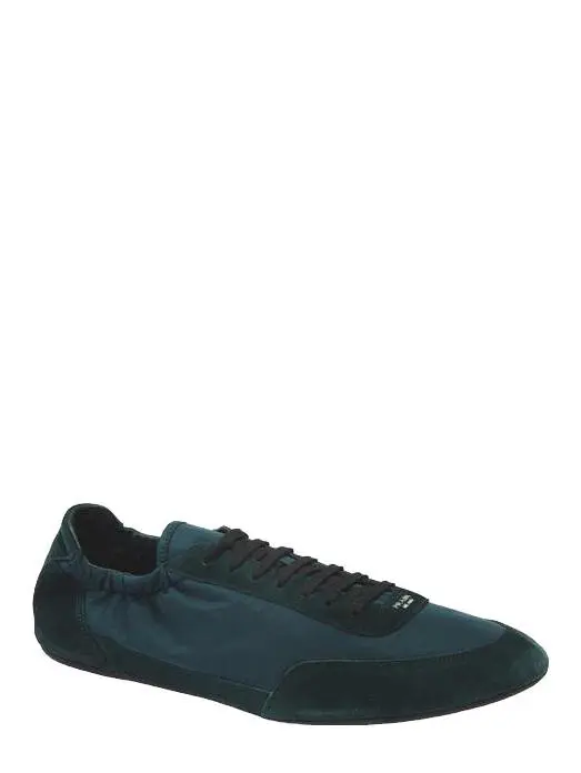 Prada Collapse Mixed Media Low Top Sneaker - Abete