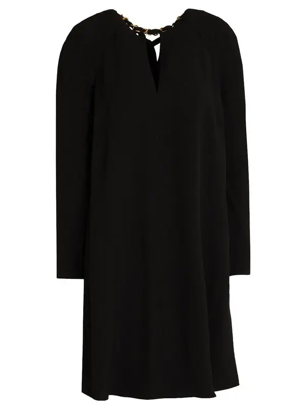 Zimmermann Chain-embellished Crepe Mini Dress - Black