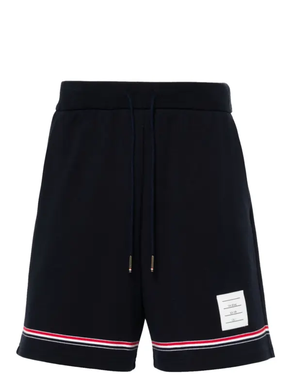 Thom Browne Mid-rise Track Shorts - Blue