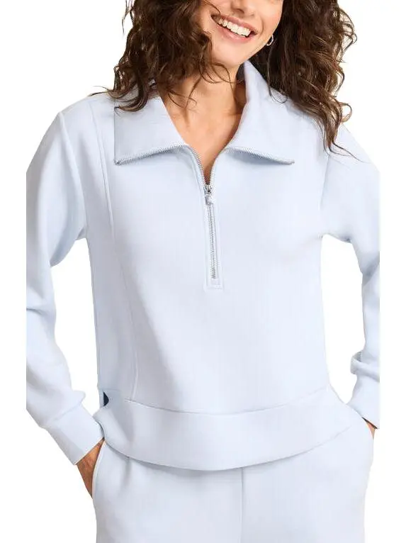 Tommy Bahama Palm Voyage Half Zip Pullover - Opal Surf