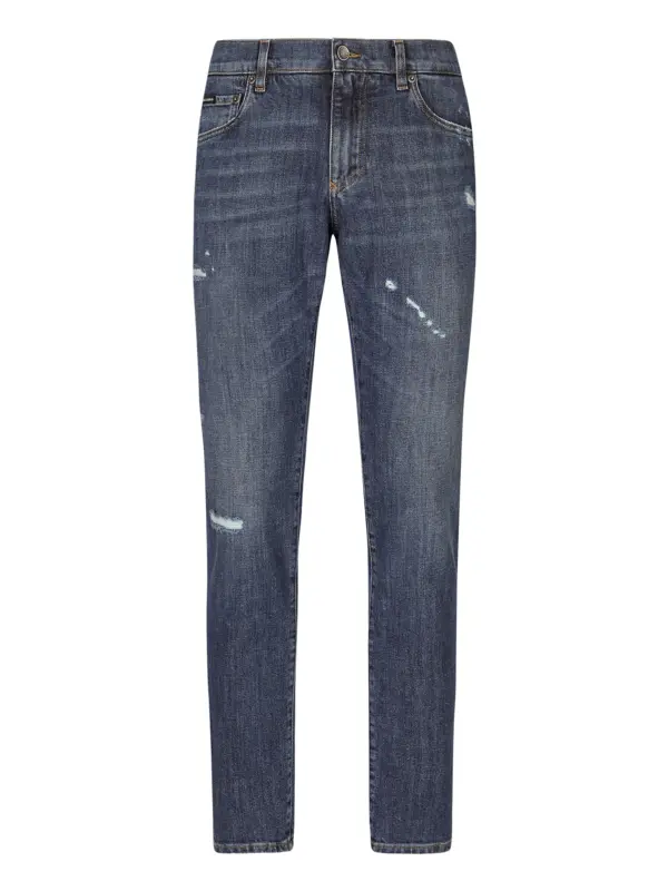 Dolce & Gabbana Five-pocket Slim-fit Jeans - Blue