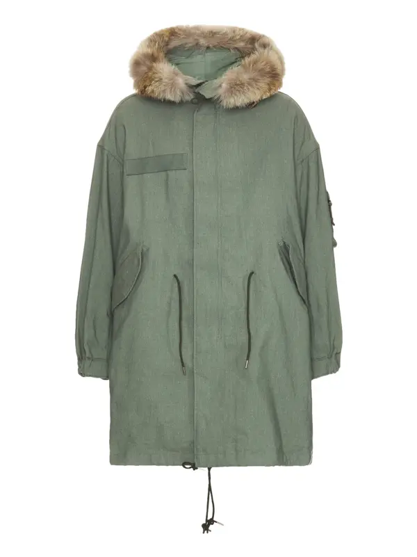 Visvim Six-five Fishtail Parka - Light Green
