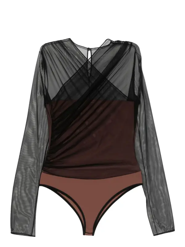 NENSI DOJAKA Mesh Bodysuit - Black