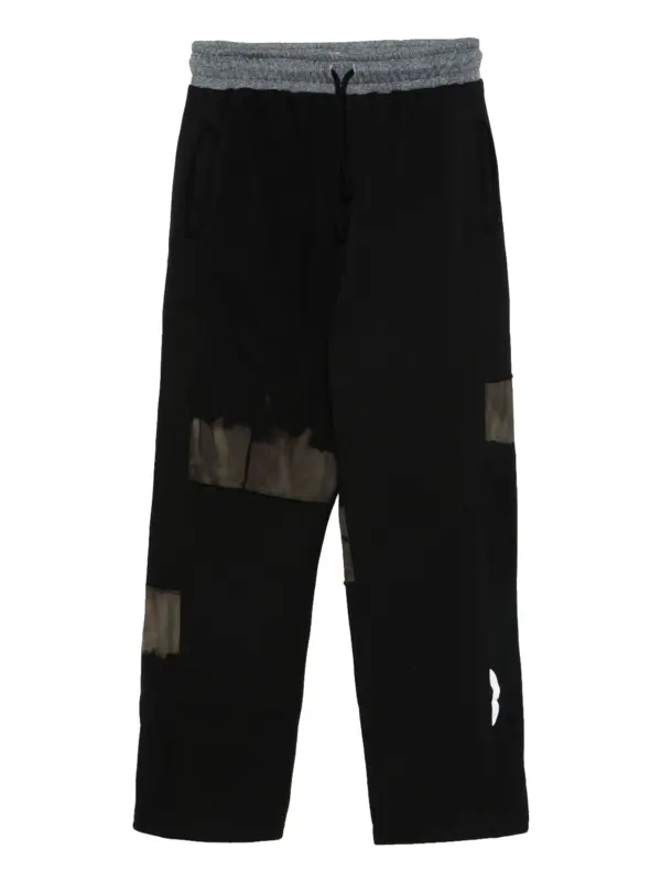 STAIN SHADE Panelled Sweatpants - Black