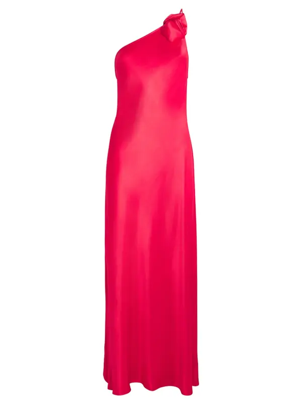 Rixo One-shoulder Doutzen Maxi Dress - Red