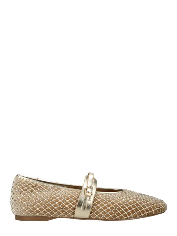 Steve Madden Crystal-embellished Rejoice-r Flats - Gold